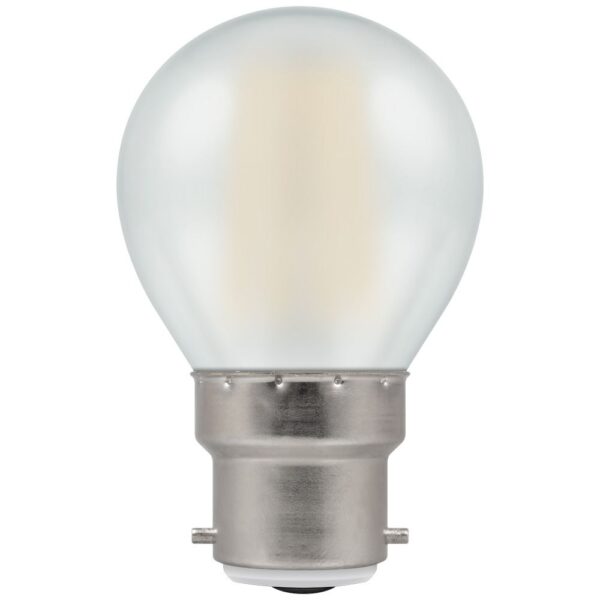 Led Round Filament Pearl Dimmable 5w 2700k Bc B22d Stillorgan Decor