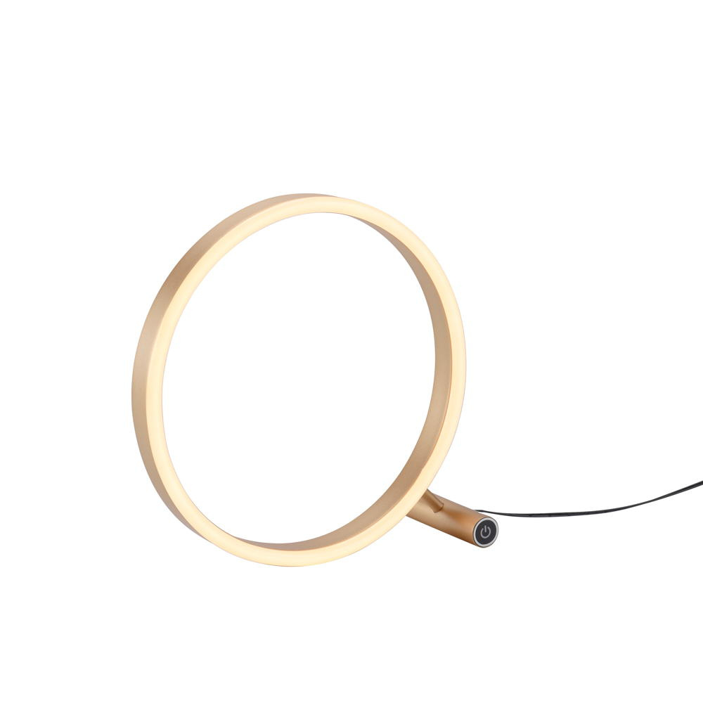 Modern Round 3 Step Dimmable Table Lamp Gold - Stillorgan Decor