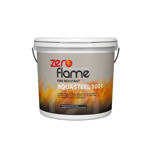 Tinta intumescente resistente ao fogo Zeroflame Aquasteel 1001 para aço ...