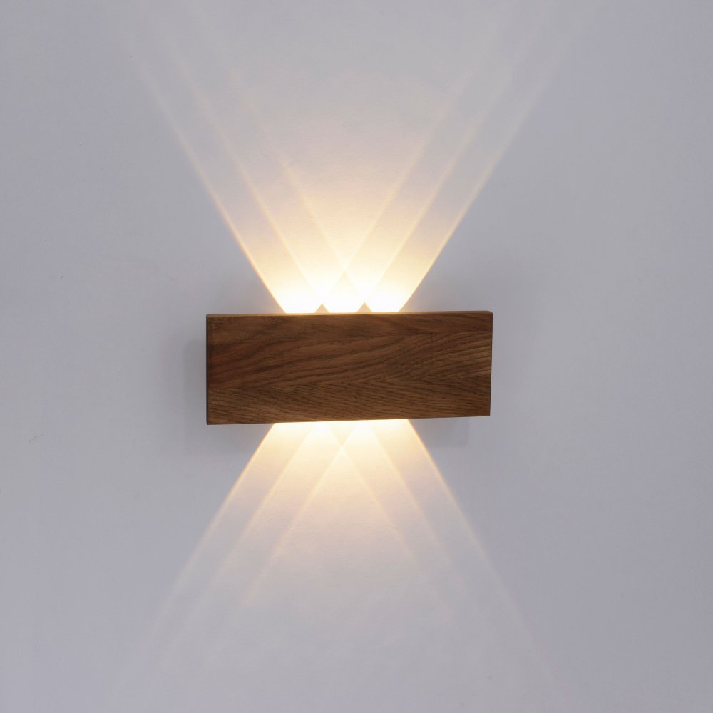 Wood Effect Led Wall Light - Medium - Stillorgan Decor