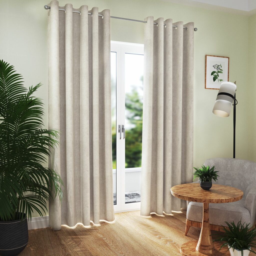 Silhouette 'stone' Curtains - Stillorgan Decor