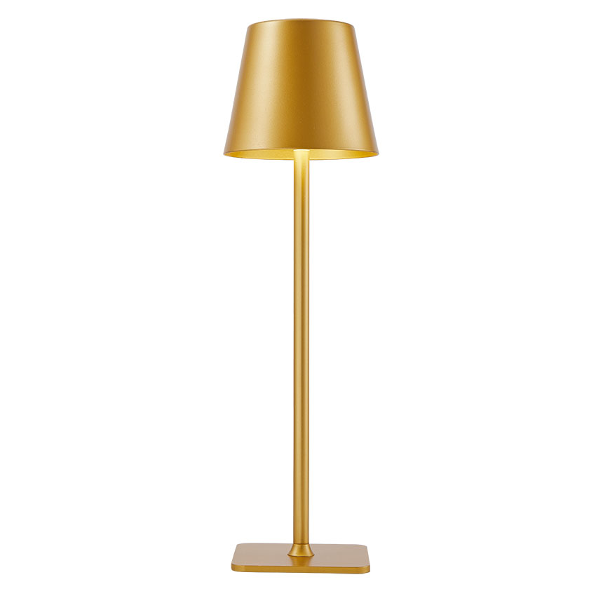 Cozy Rechargeable Indoor And Outdoor Led Table Lamp Brushed Gold ...